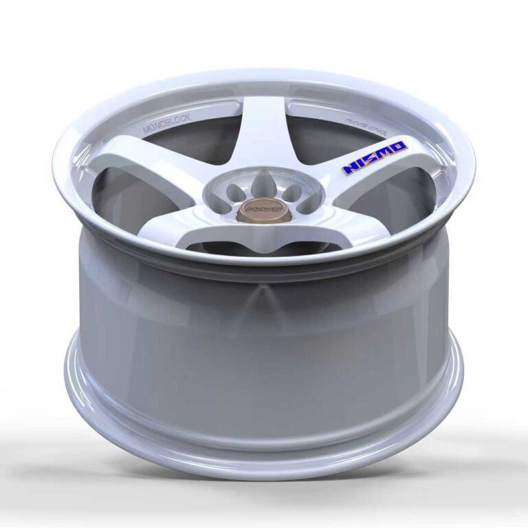 Nismo LMGT4 Style Wheels 18×10.5 +19 Square 40th Anniversary All White ...